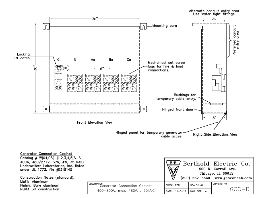 Configuration Drawings - Berthold Electric Company